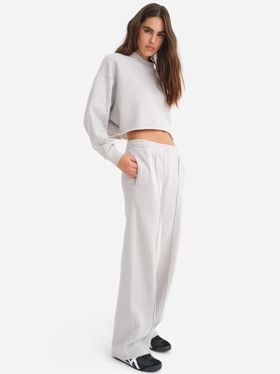 Mate The Label + Organic Fleece Front Seam Sweatpant