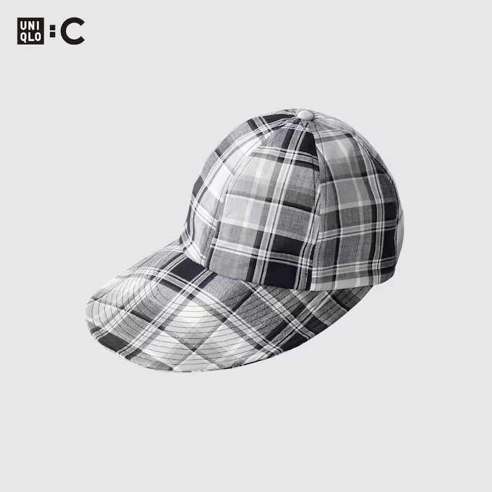 Uniqlo : C + UV Protection Long Brim Checked Cap