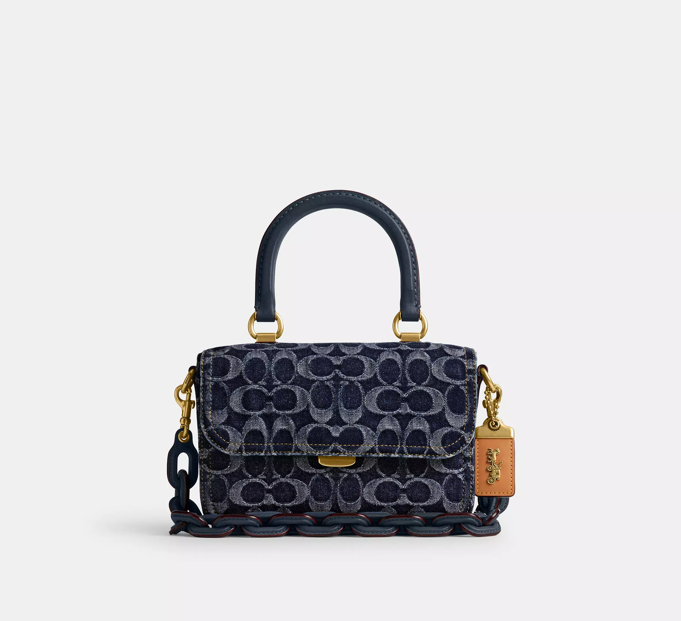 Coach + Rogue Top Handle In Signature Denim