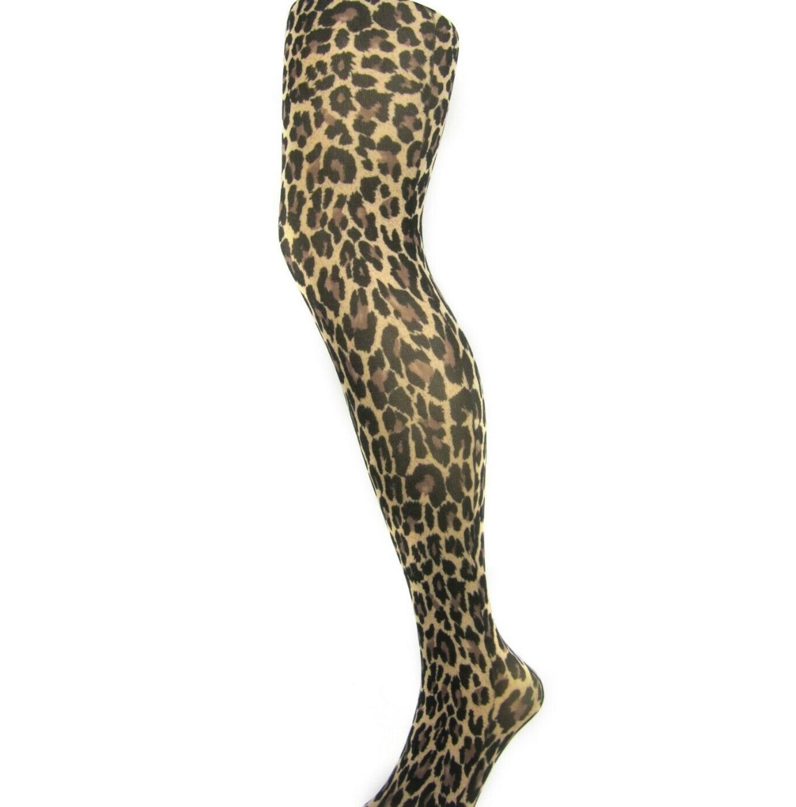 Leg Studio + Brown Leopard Printed Tights