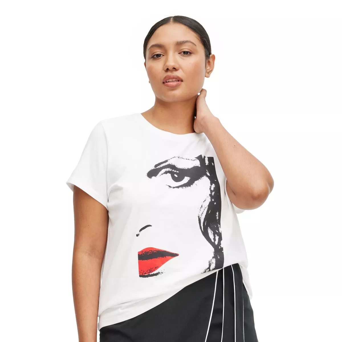 Diane von Furstenberg for Target + Crewneck Iconic Red Lip Graphic ...