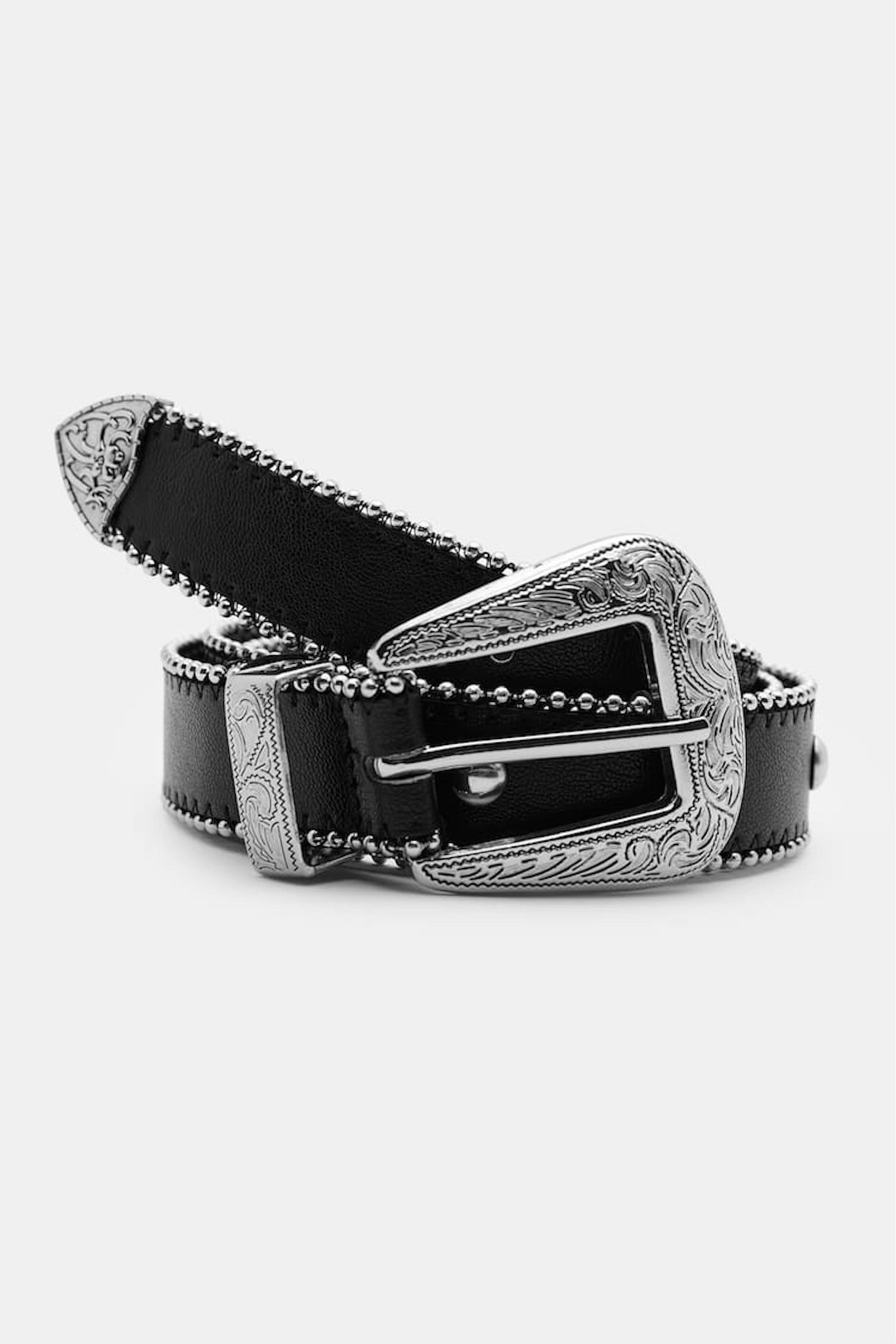 Pull & Bear + Studded Cowboy-Style Belt