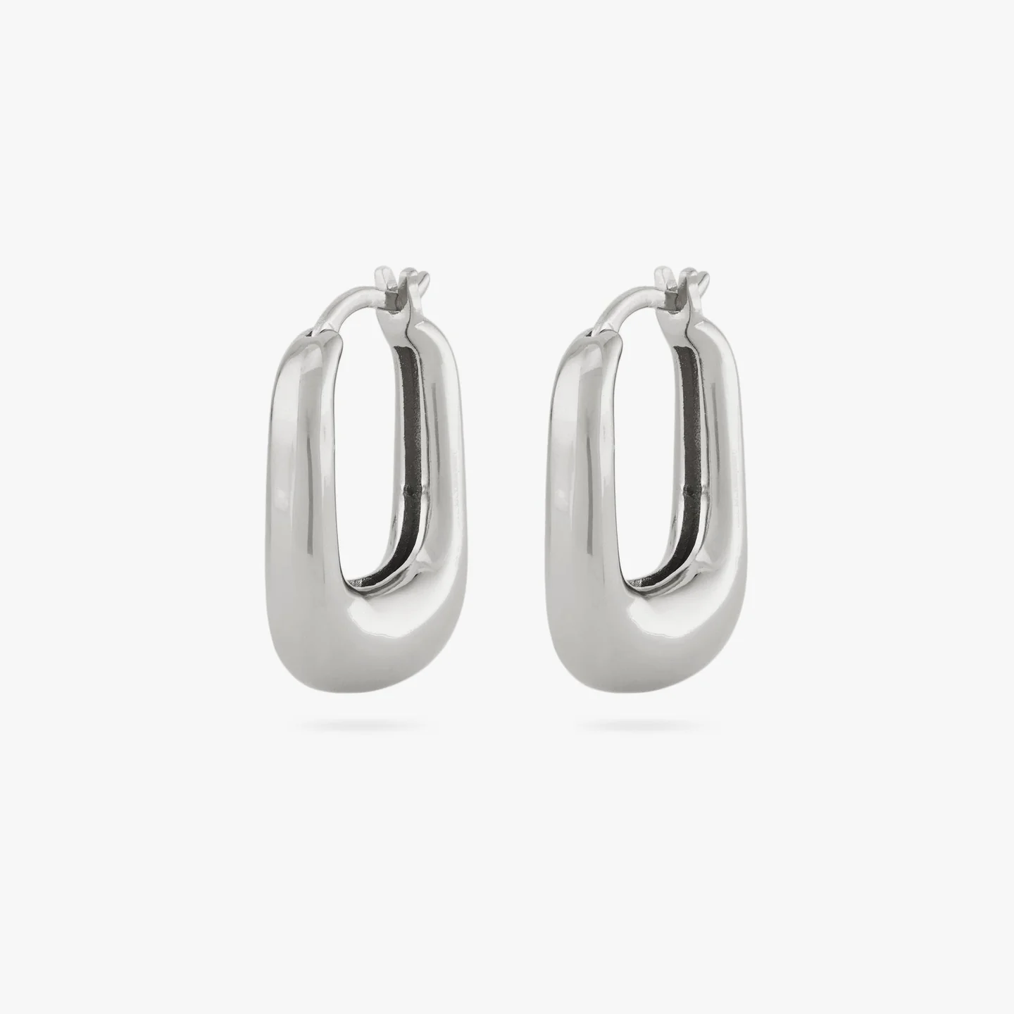 Studs + Square Dome Hoop Pair
