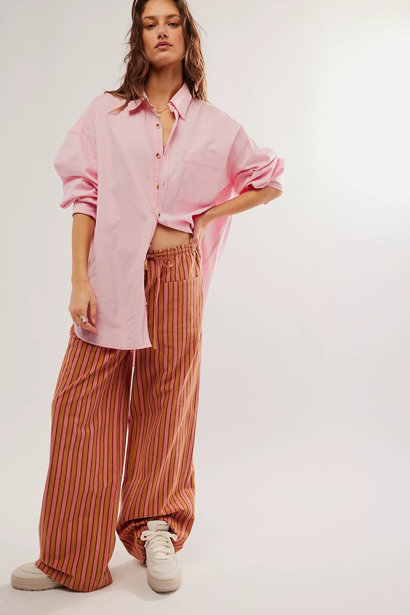 Free People + Hudson Canyon Stripe Pants