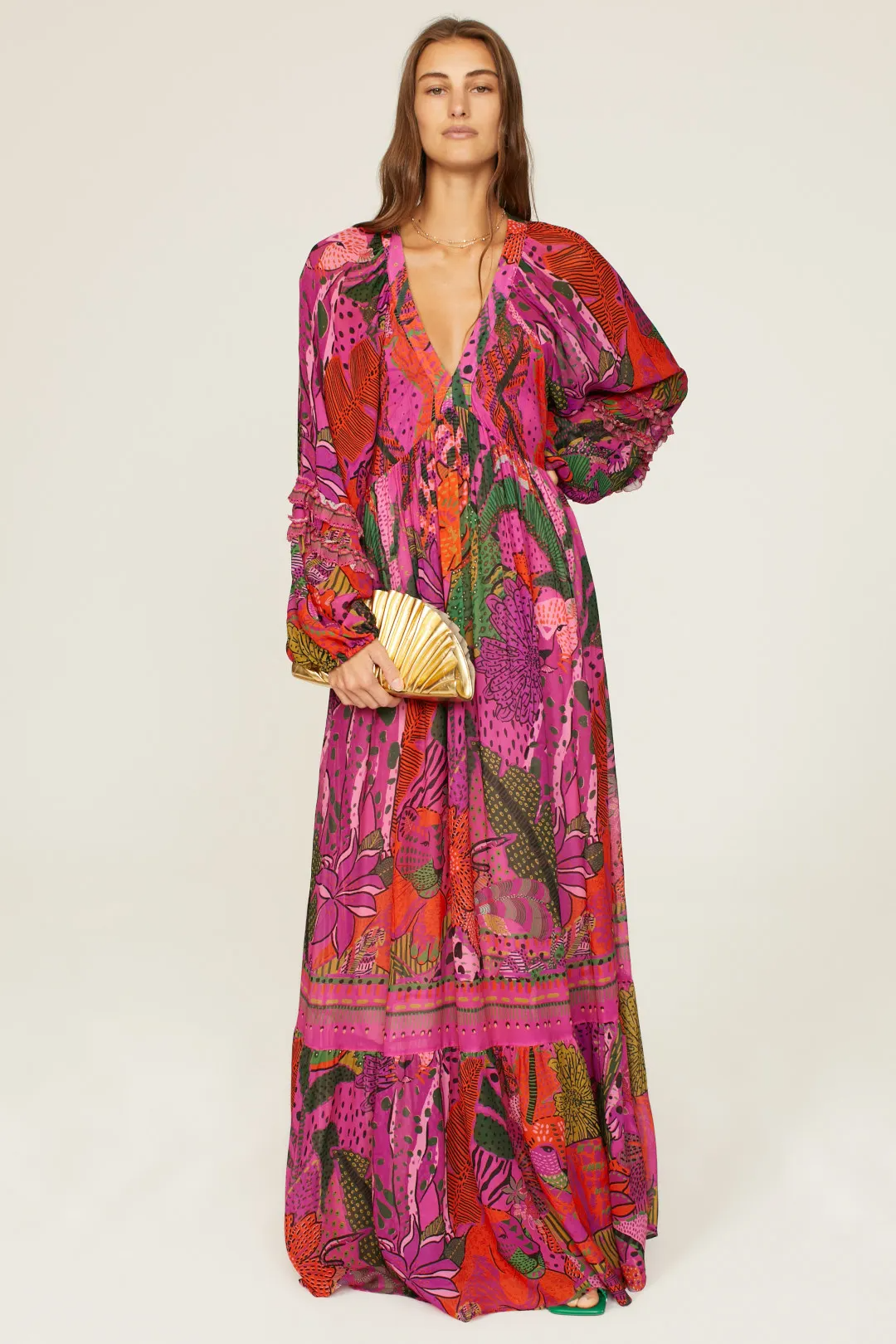Farm Rio + Pink Cool Leopards Maxi