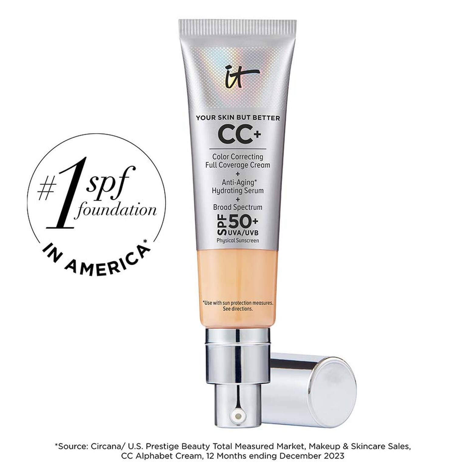 It Cosmetics + CC Cream Full Coverage Foundation with SPF 50+