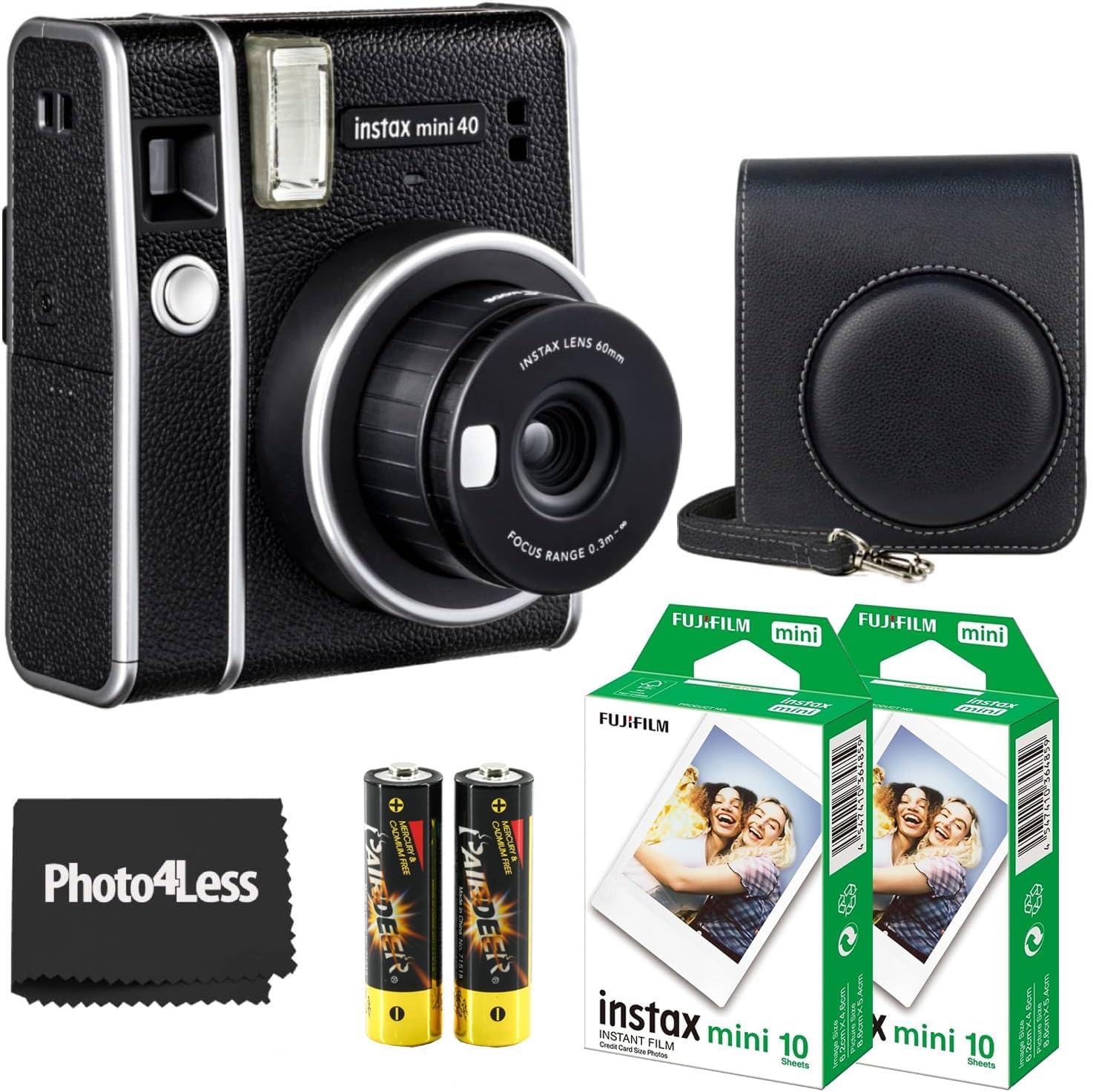 Fujifilm + Instax Mini 40 Instant Camera Vintage Black