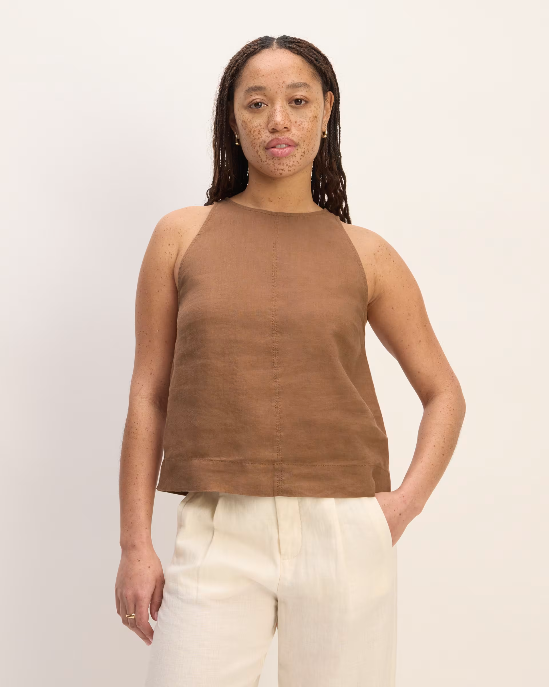 Everlane + The Linen High-Neck Tank