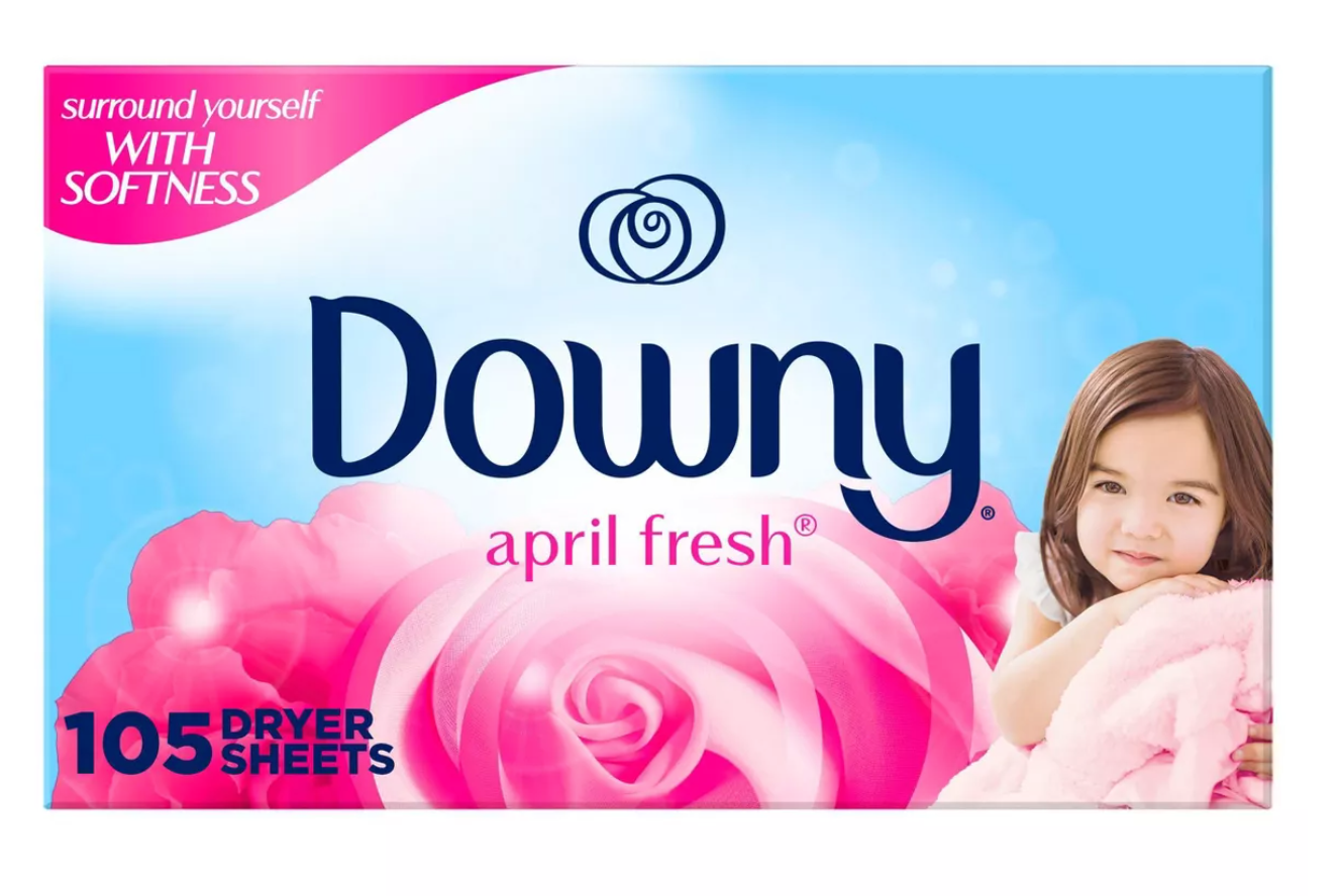 Downy + Fabric Softener Dryer Sheets