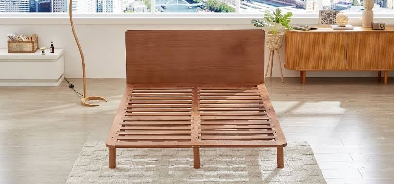 Lifely + Cali Bed Frame in Walnut