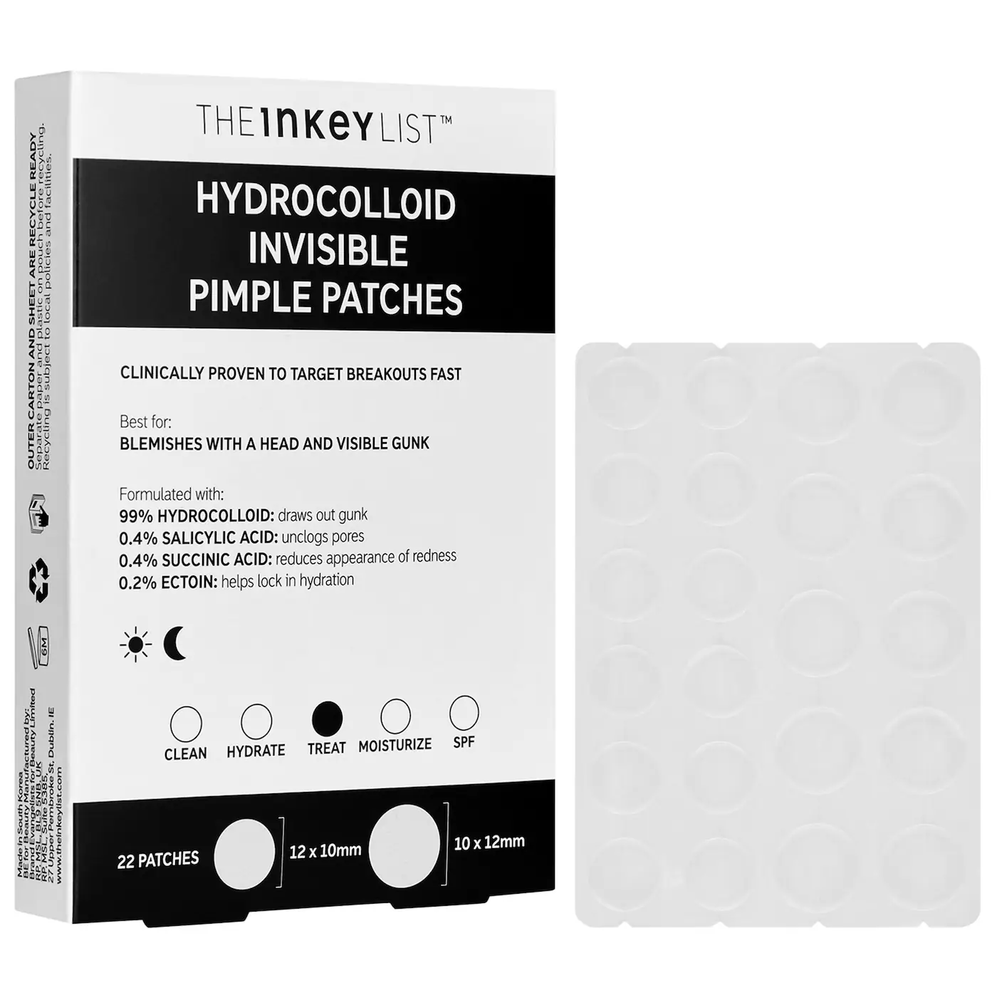 The Inkey List + Hydrocolloid Invisible Pimple Patches
