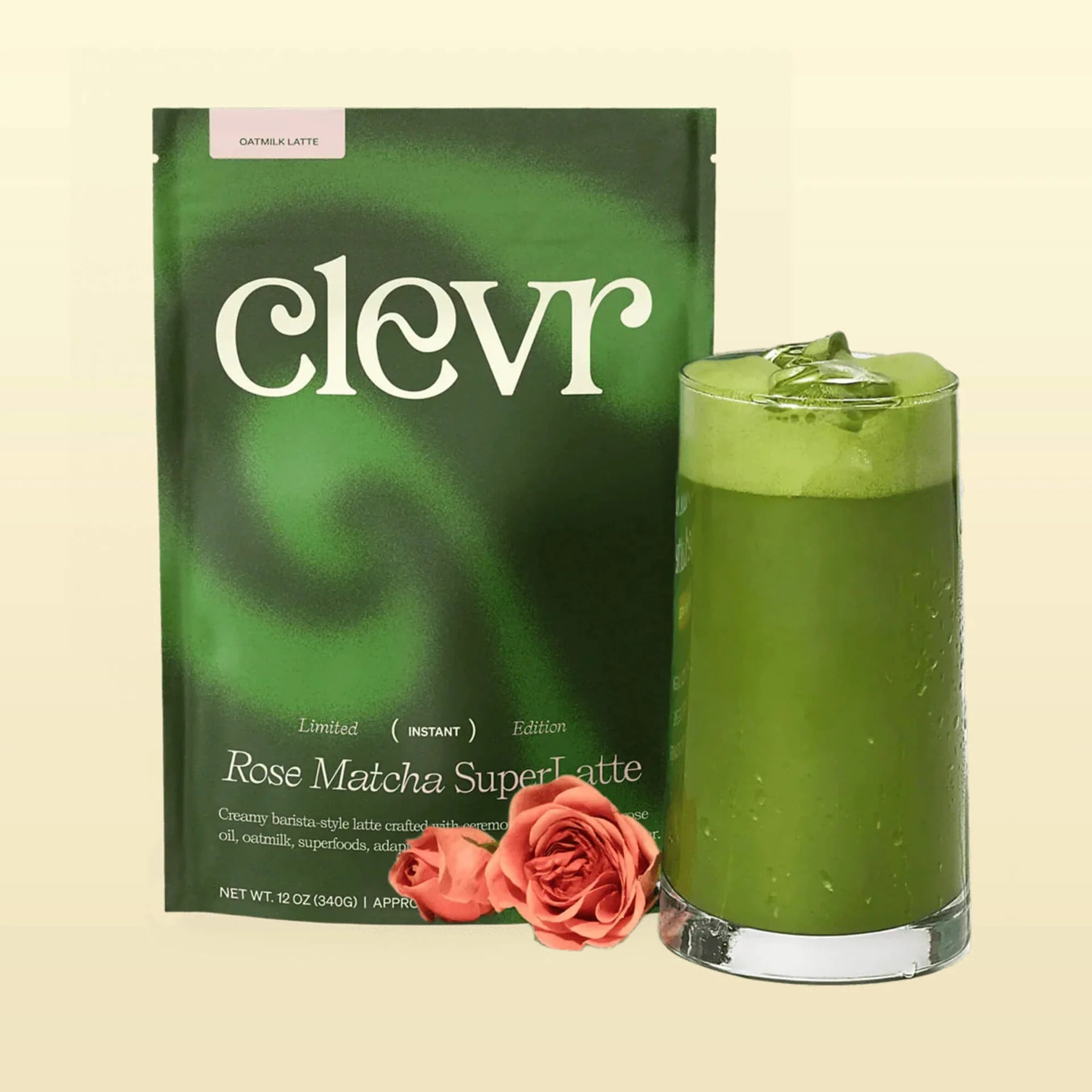 Clevr Blends + Rose Matcha SuperLatte