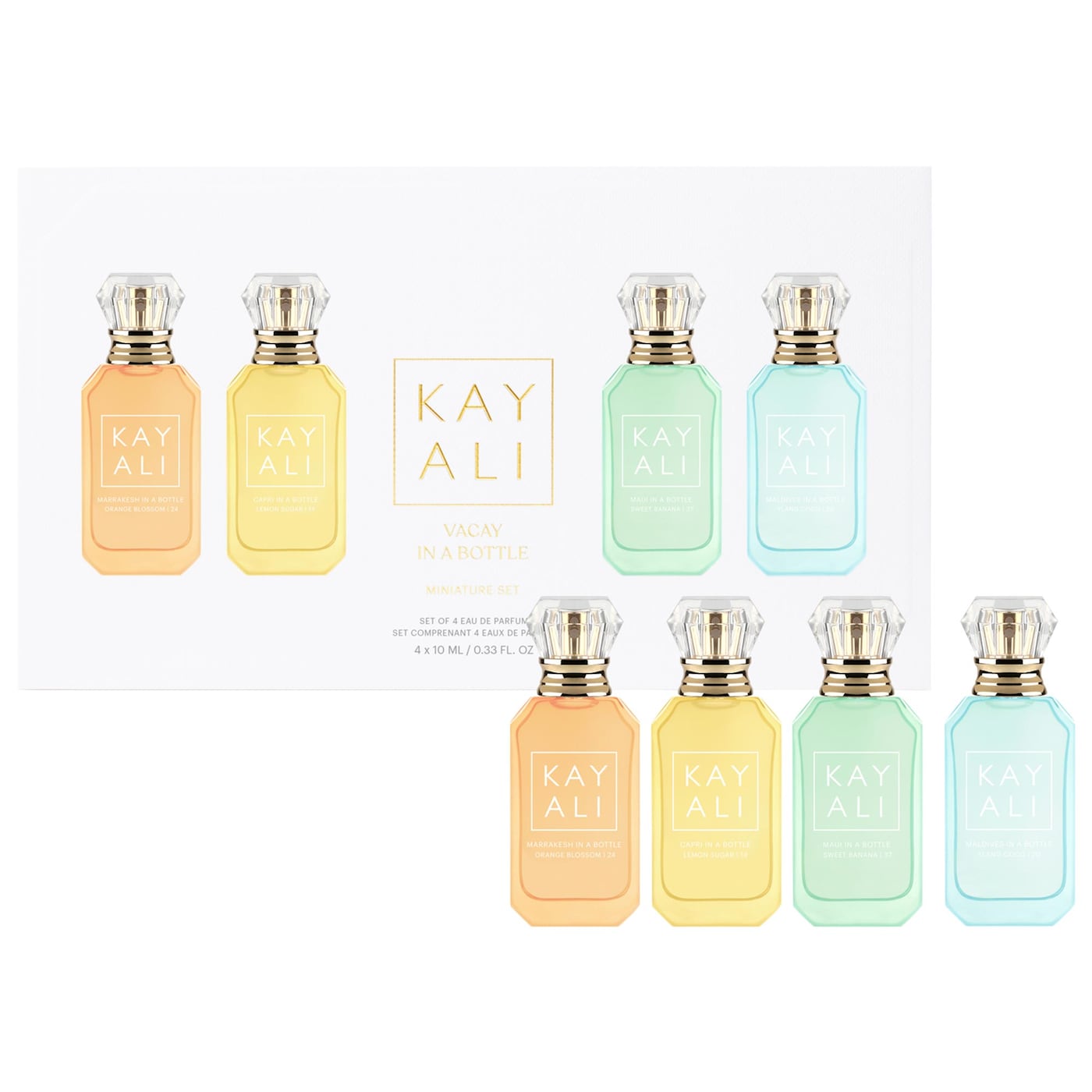 Kayali + VACATION IN A BOTTLE Mini Perfume Set