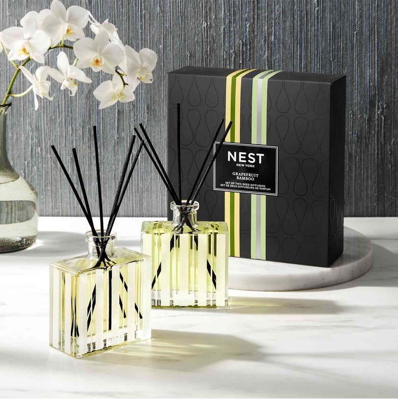 NEST New York + Grapefruit & Bamboo Reed Diffuser Duo