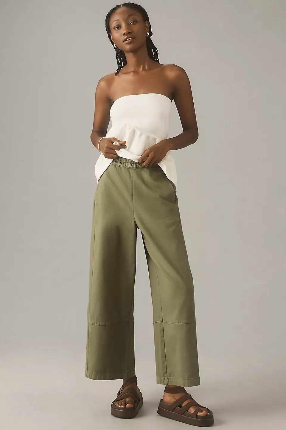 Pilcro + The Izzie Relaxed Pull-On Barrel Pants