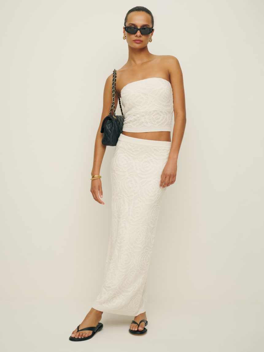 Reformation + Rose Cashmere Linen Set