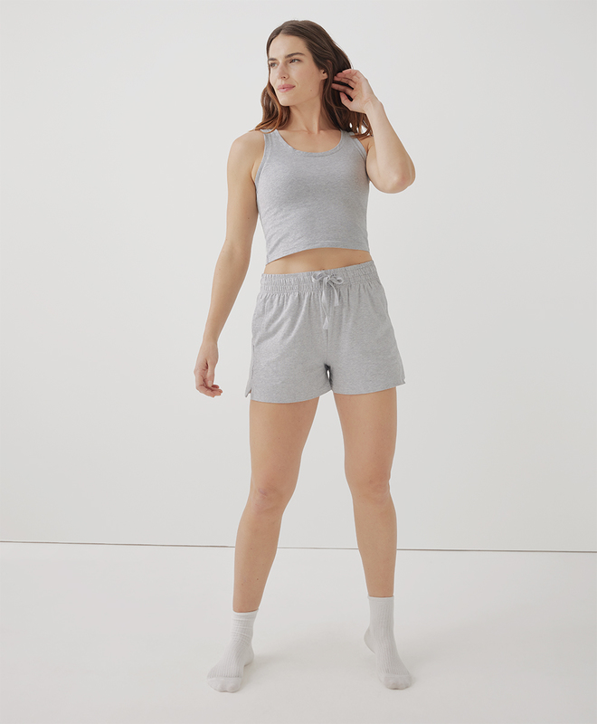 PACT + Cool Stretch Cropped Lounge Tank