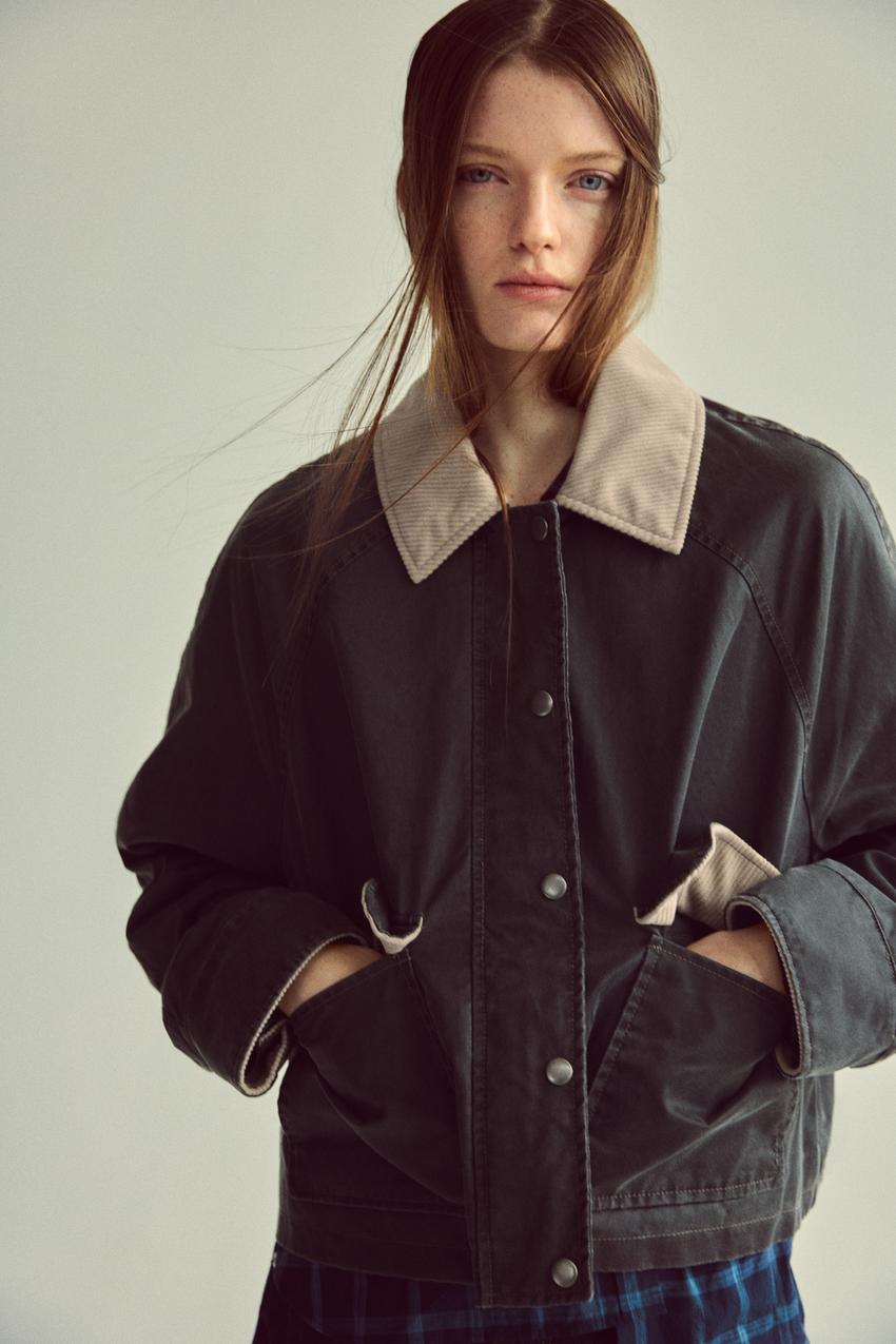 Zara + Waxed Puffer Jacket