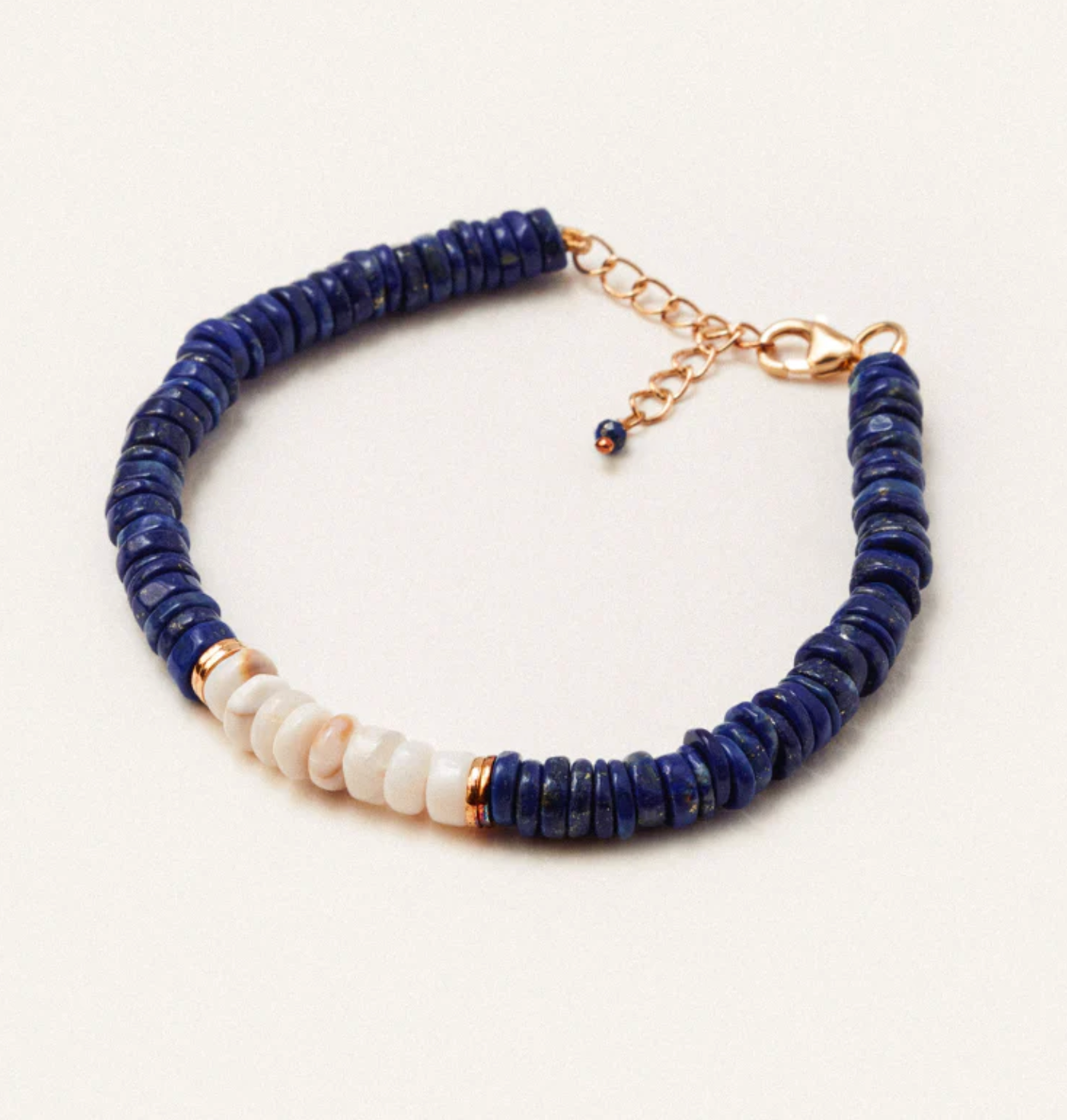 Carousel Jewels + Sigrid Bracelet with Lapis and White Opal