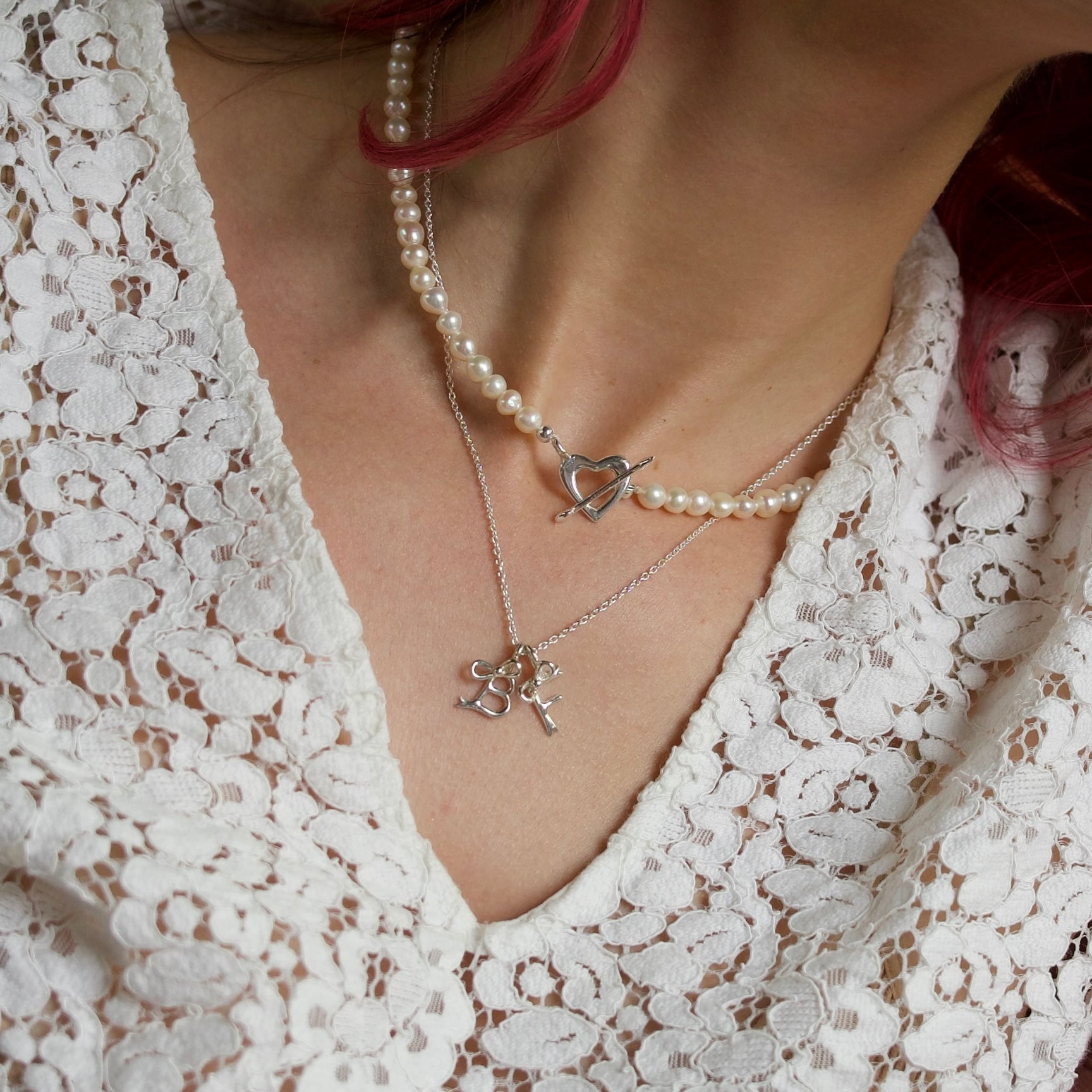 This Story + Sterling Silver Ribbon Letters A-Z