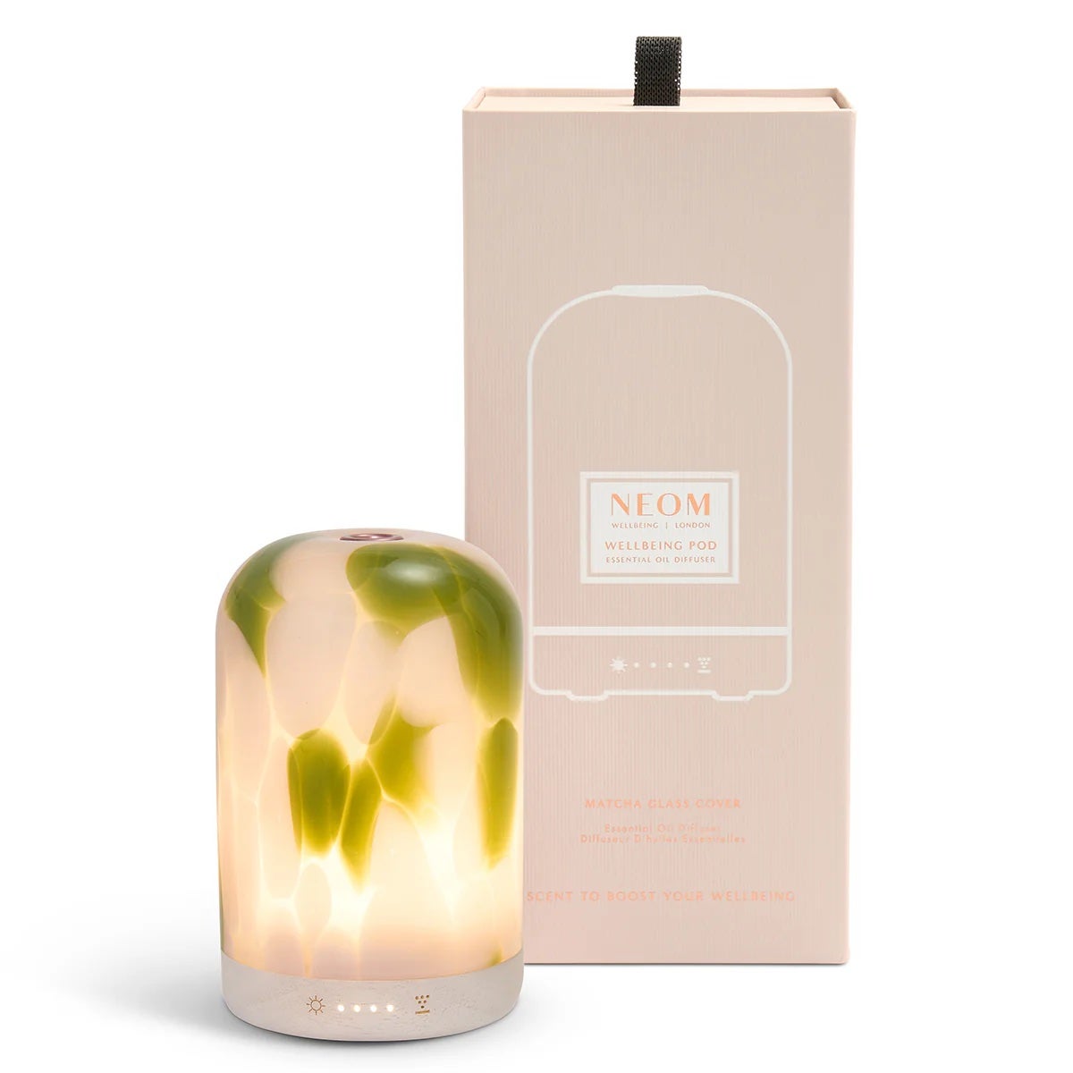 NEOM Organics + Wellbeing Pod Essential Oil Diffuser With Matcha Glass ...