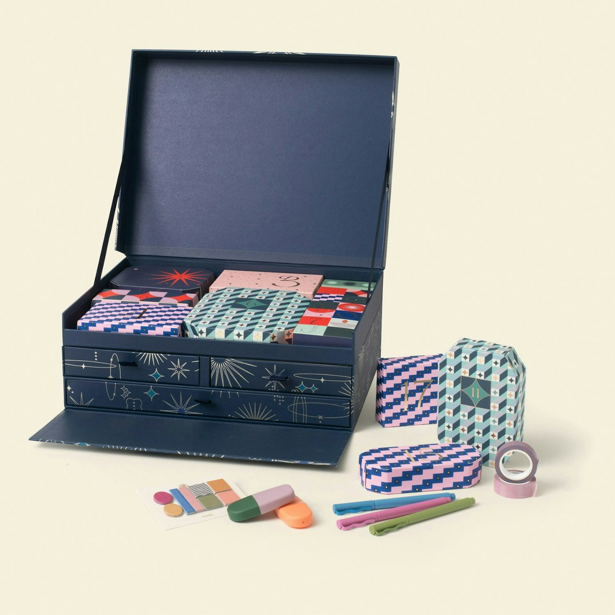 Papier + 24 Doors Of Desk Delights Advent Calendar