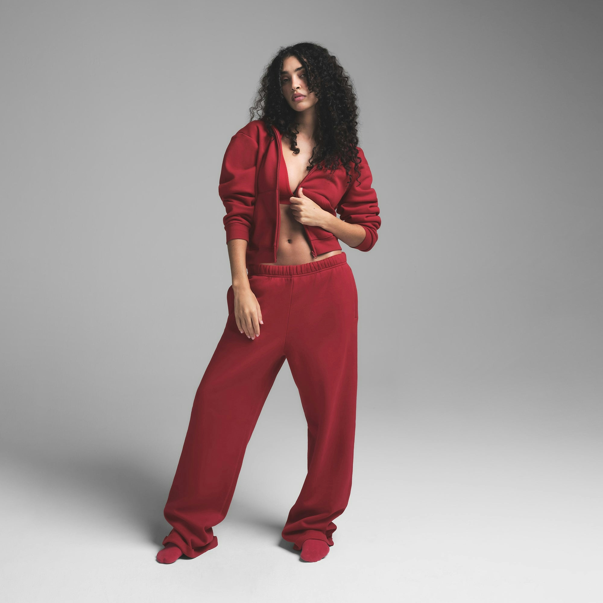 Skims + Cotton Fleece Classic Straight Leg Pant