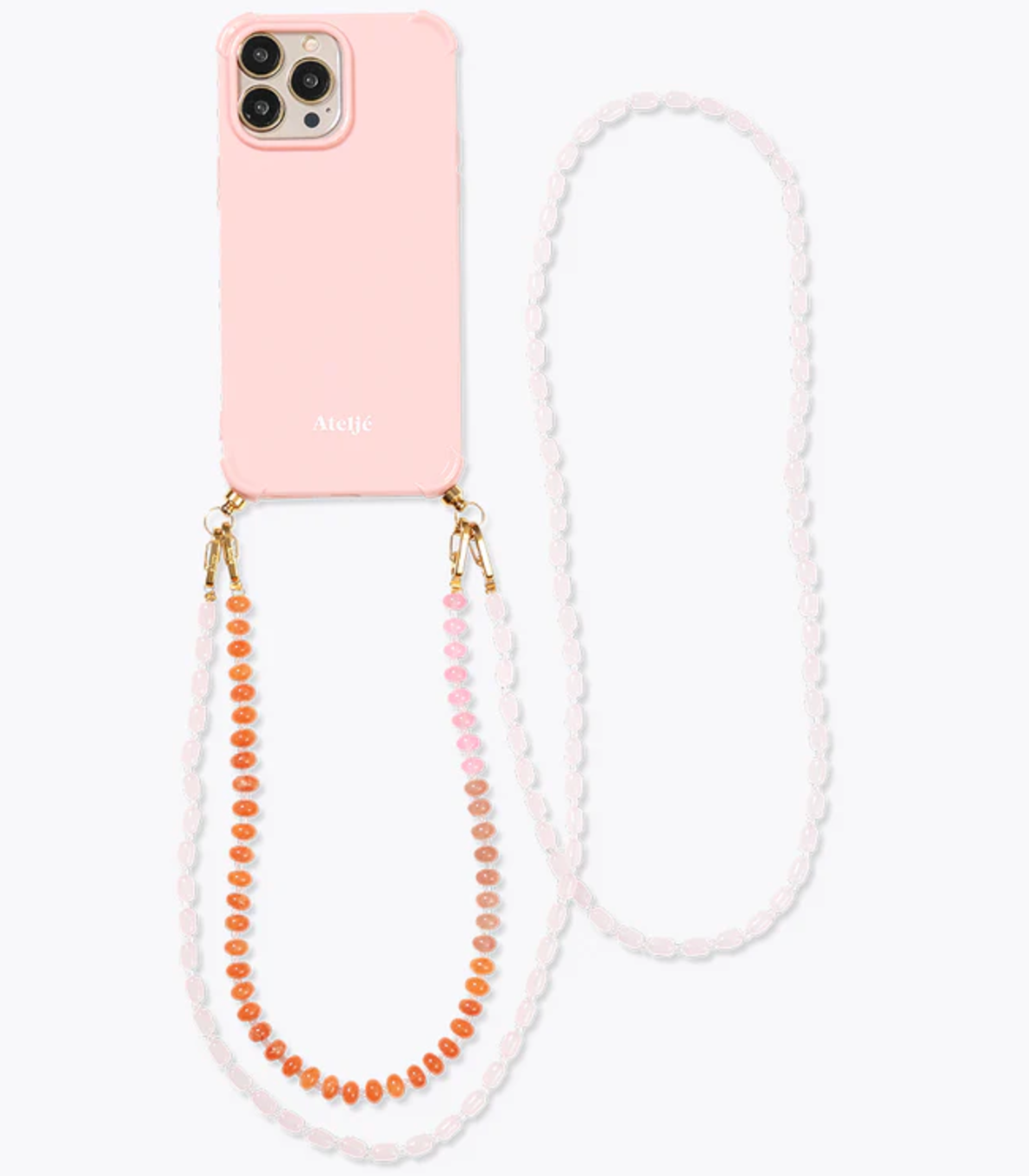 Ateljé + Pink Clay Recycled iPhone Case With Eternal Flame And Harmony Cord