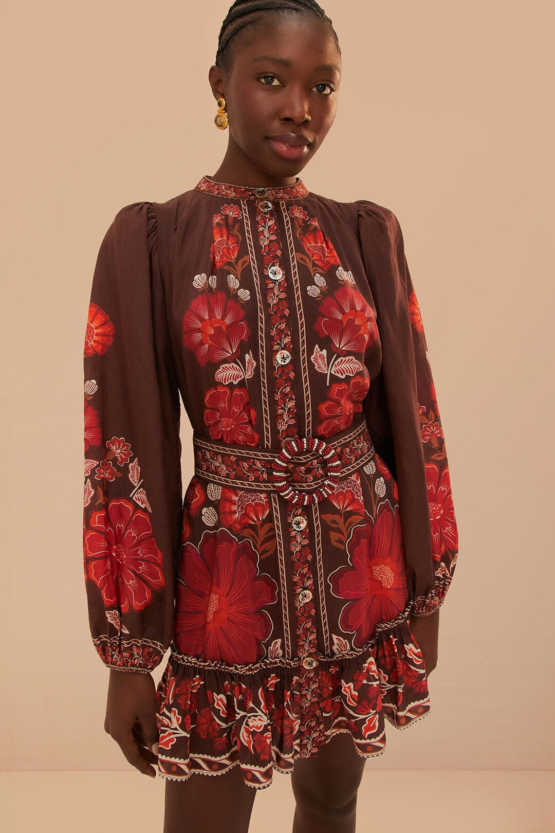 Farm Rio + Gigi Tapestry Mini Dress