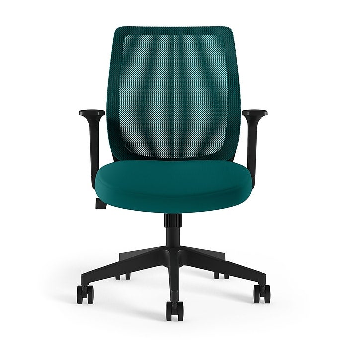 Staples Essentials + Ergonomic Fabric Swivel Task Chair