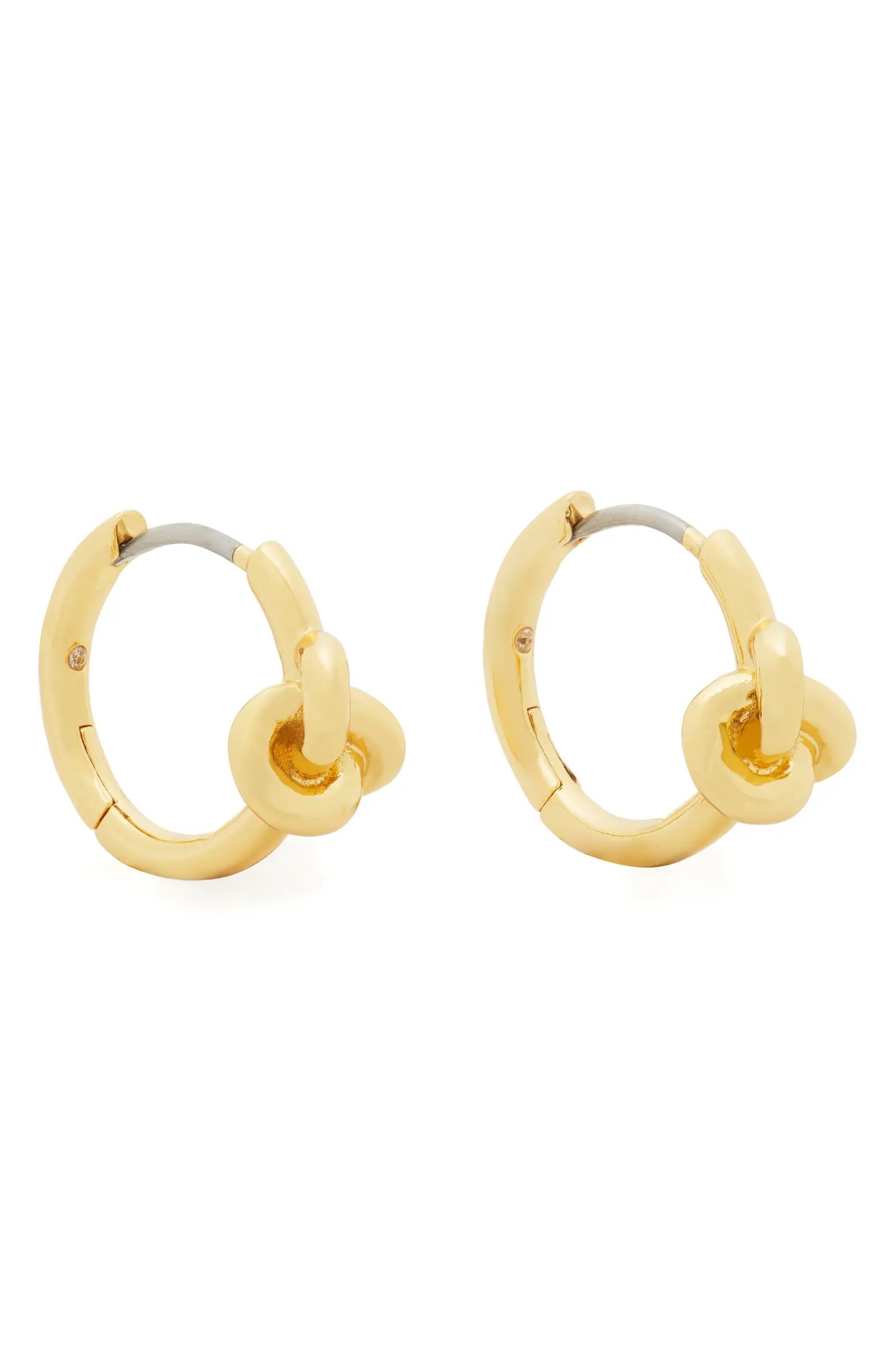 Kate Spade New York + Knot Huggie Hoop Earrings