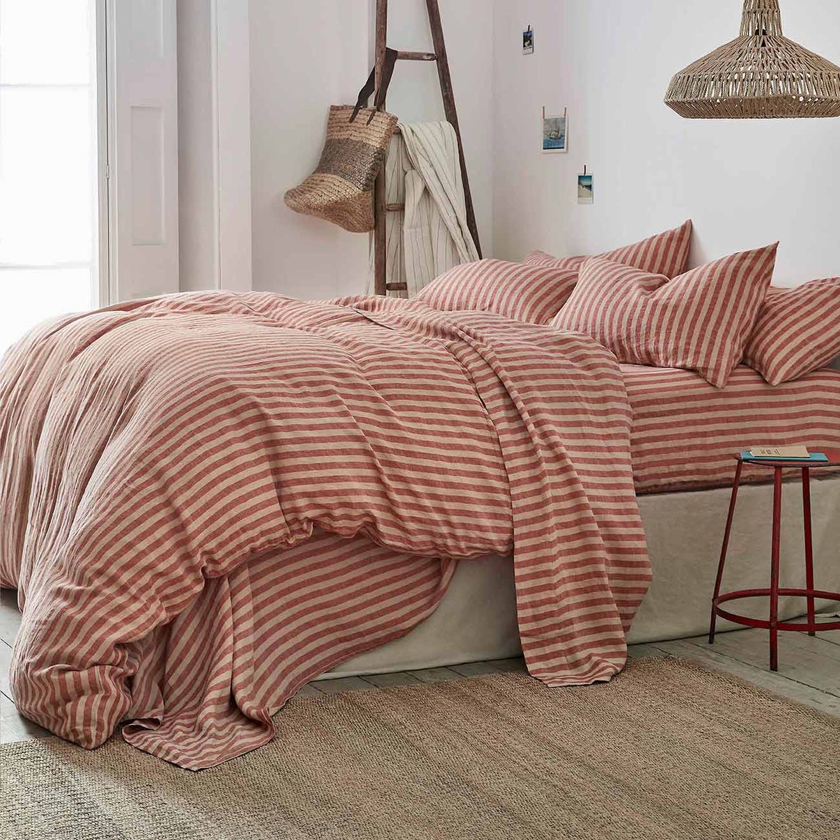 Piglet In Bed + Linen Blend Duvet Cover
