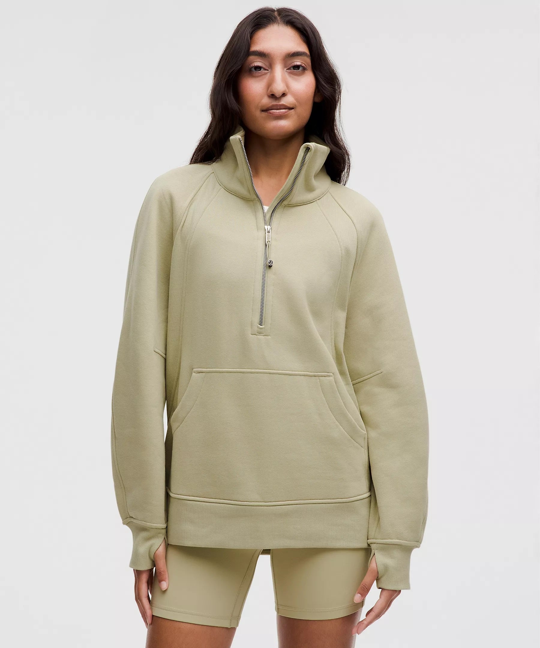 Lululemon + Scuba Oversized Funnel-Neck Half Zip Long