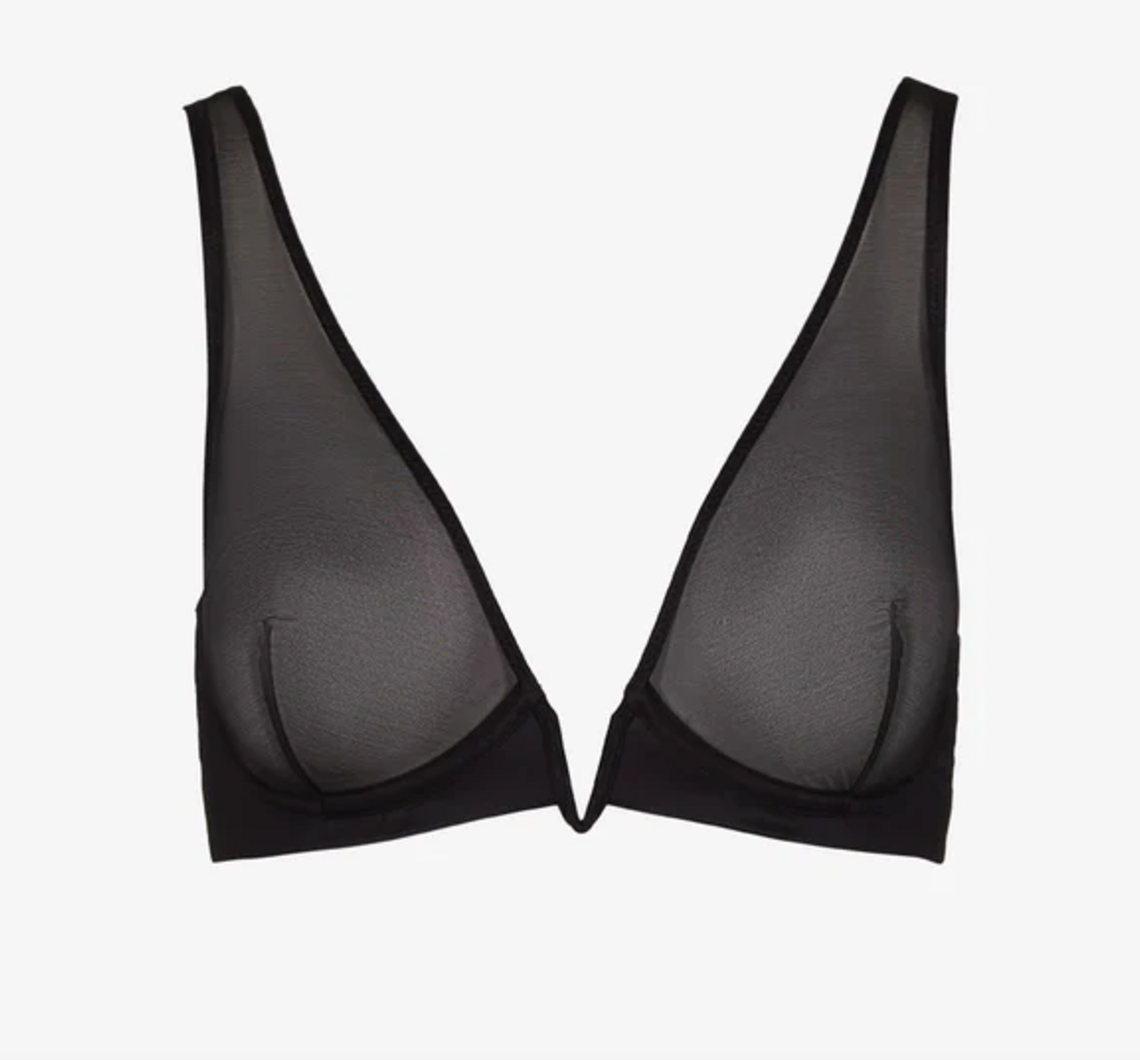 Commando + Chic Mesh Plunge Underwire Bra