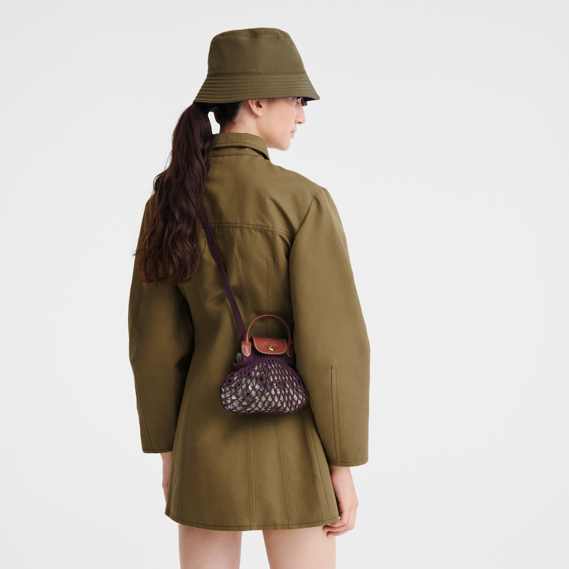 Longchamp + Le Pliage Filet XS Mesh bag