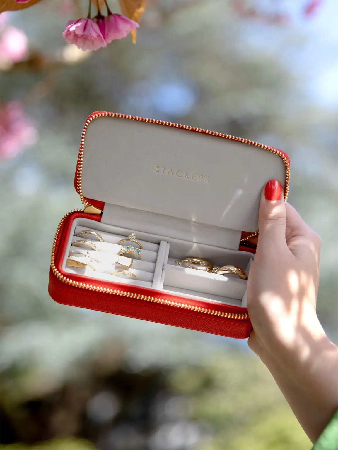Stackers + Zipped Travel Jewellery Box