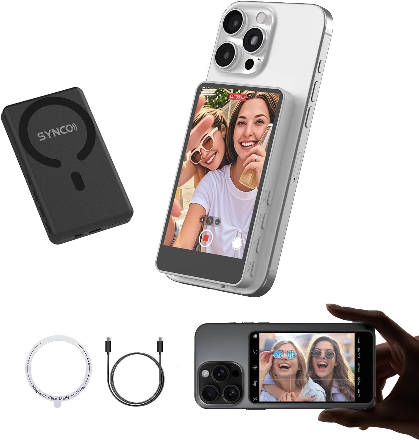 Amazon + SYNCO XView M4 Selfie Monitor Screen