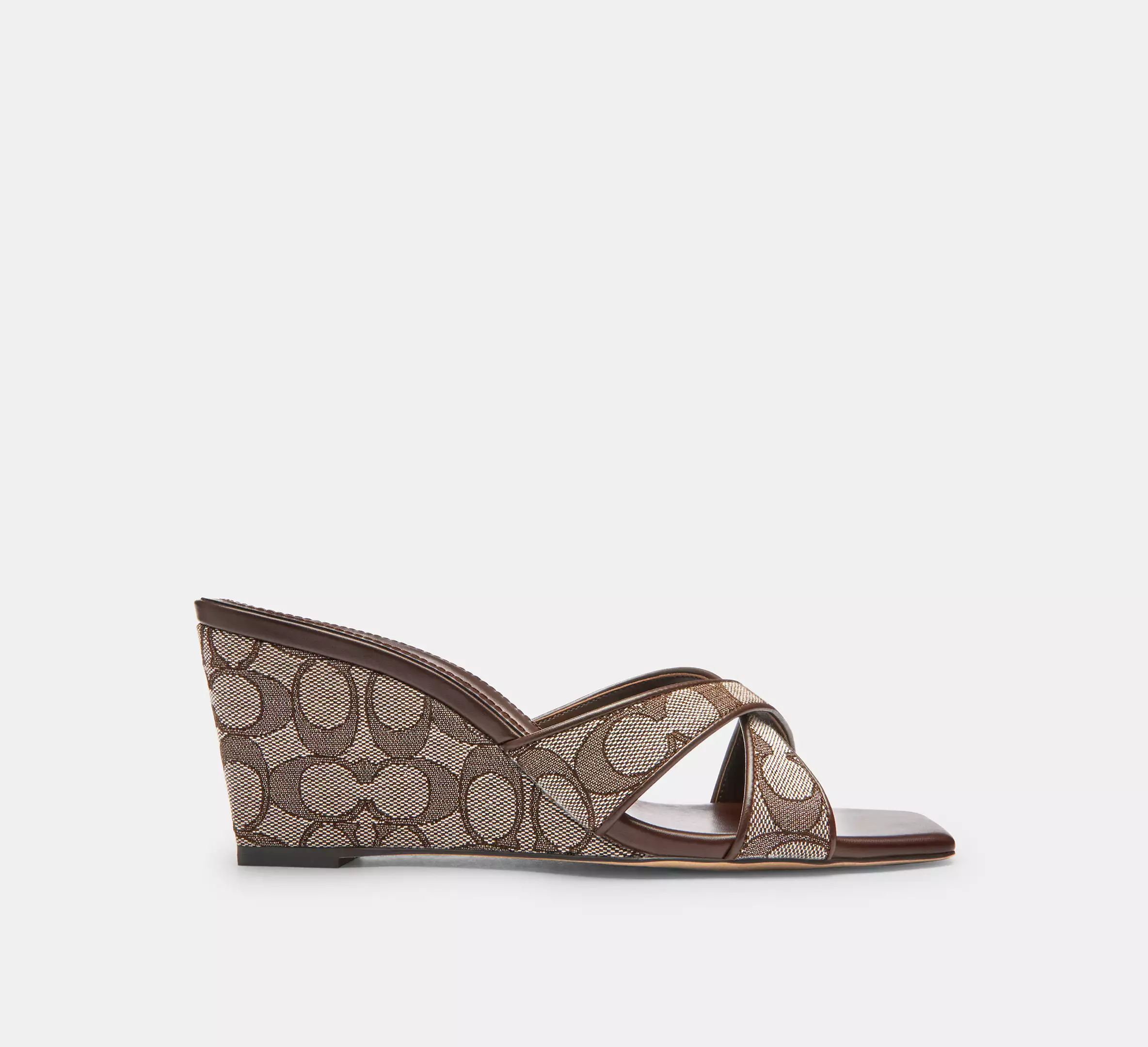 Coach + Wedge Sandal In Signature Jacquard