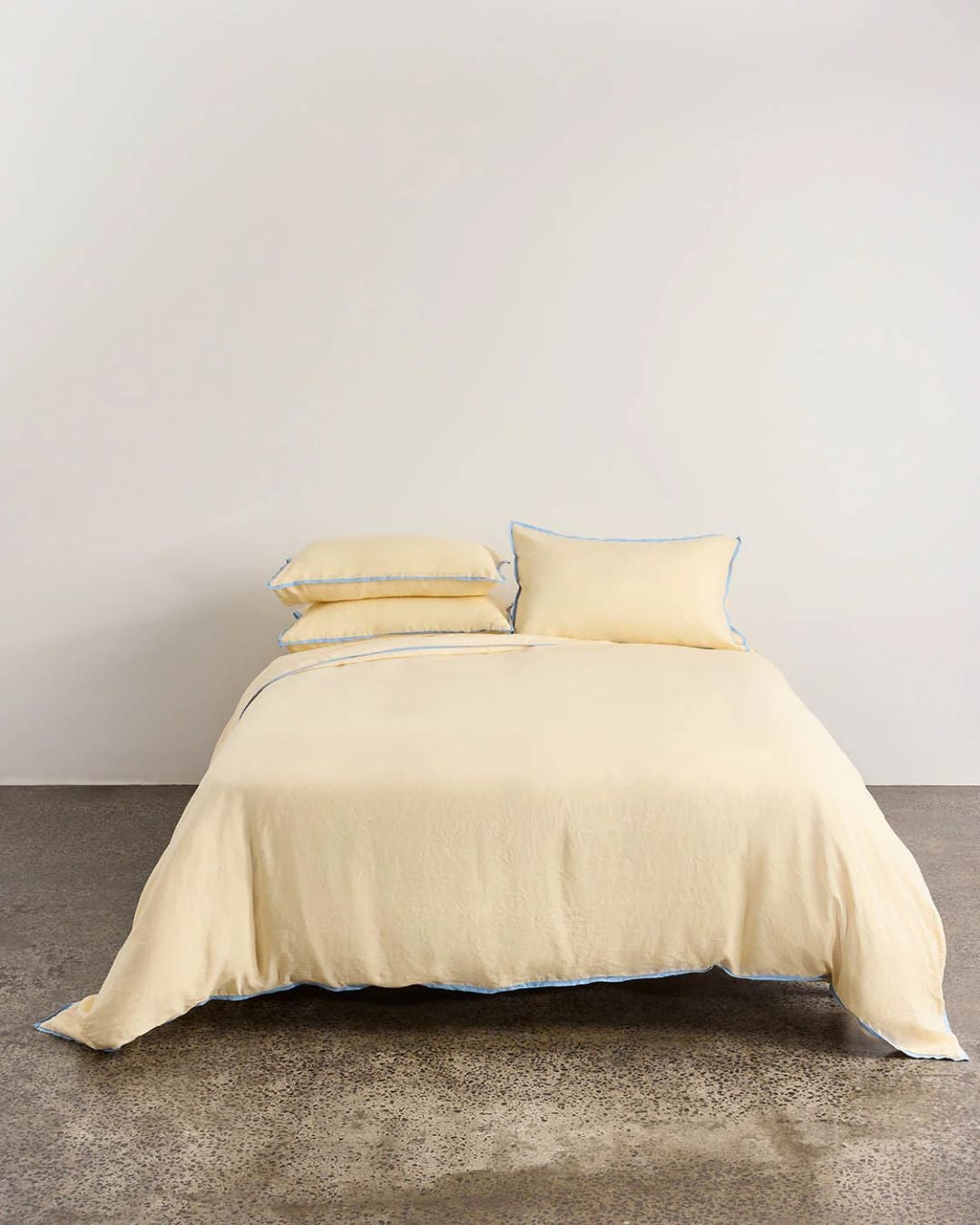 Hommey + Linen Quilt Cover in Butter