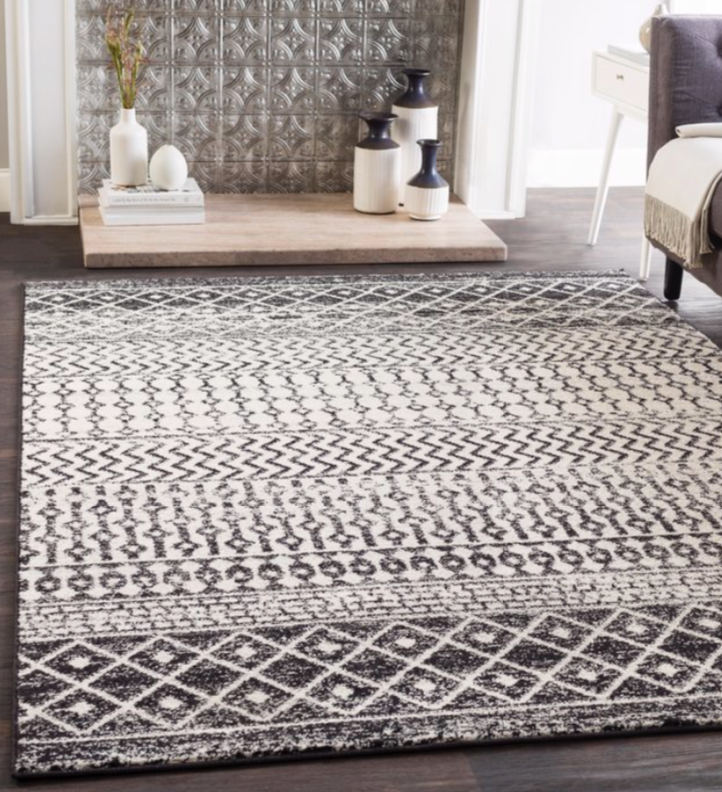 All Modern + Charcoal/Ivory Area Rug