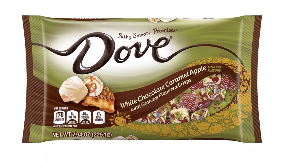 Dove + Dove Halloween White Chocolate Caramel Apple