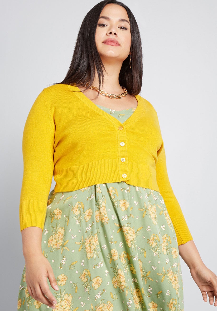 Modcloth Dream Of The Crop Cardigan