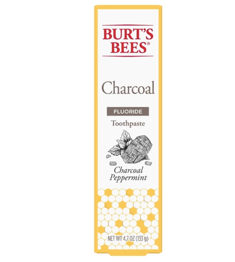 Burt’s Bees + Burt’s Bees Charcoal Peppermint Fluoride Toothpaste
