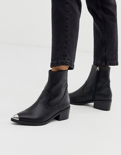 ASOS DESIGN + Western Top Cap Boot