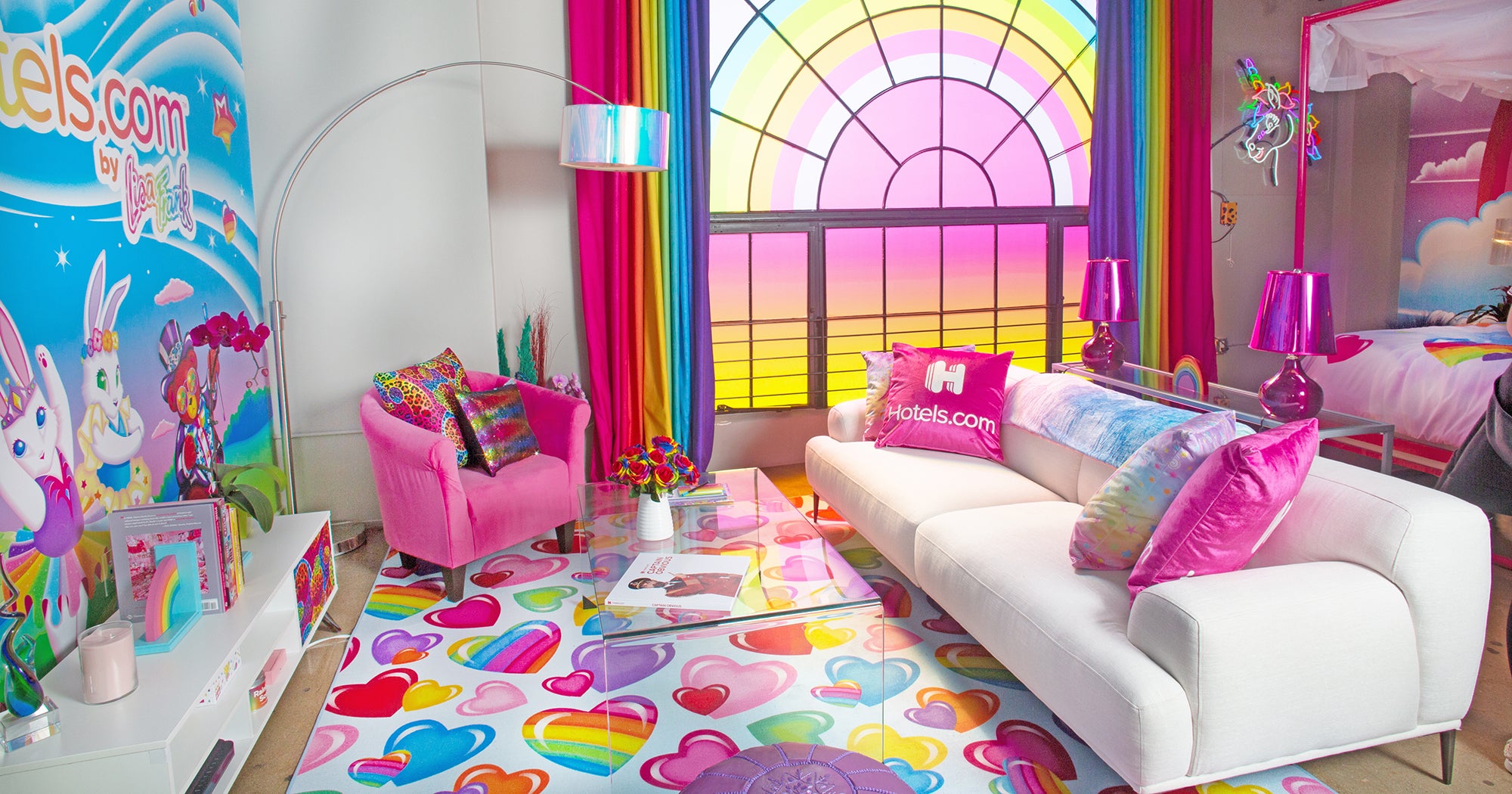 How To Book A Stay At The Lisa Frank Hotel Room