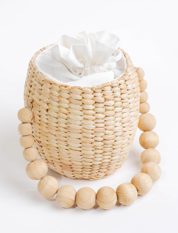 31 Bits + Natural Wood Need Bucket Bag