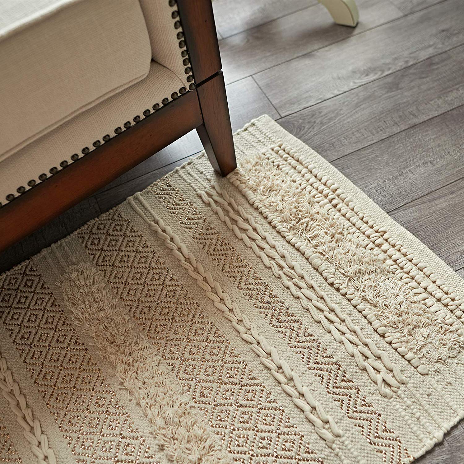 Motini + Hand Knotted Flatweave Area Rug