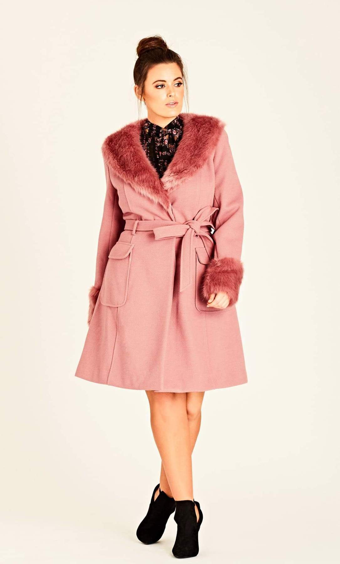 City Chic + Make Me Blush Coat