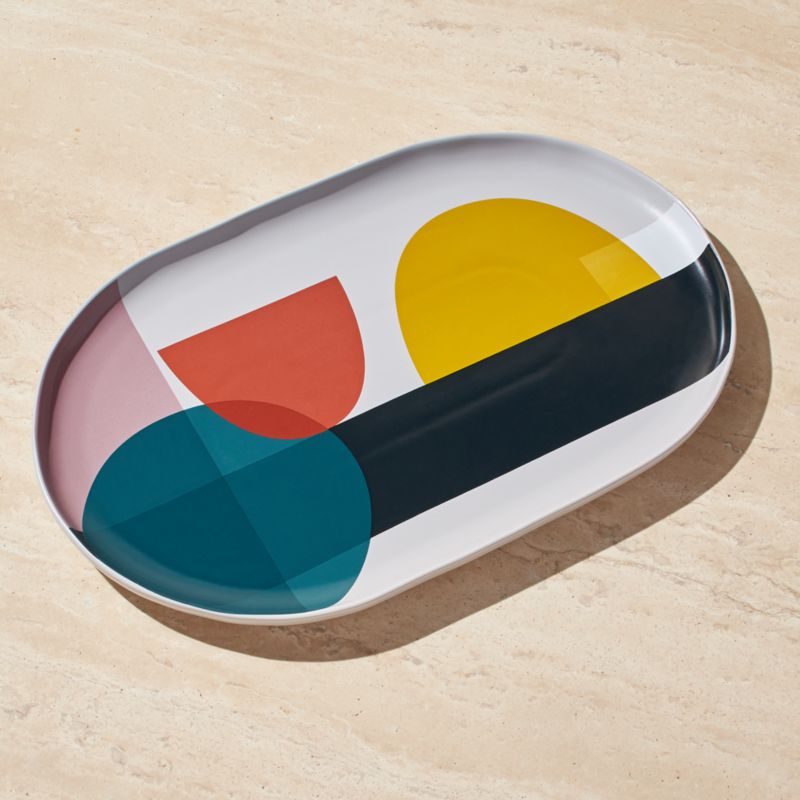 Crate and Barrel + Beatriz Oval Platter