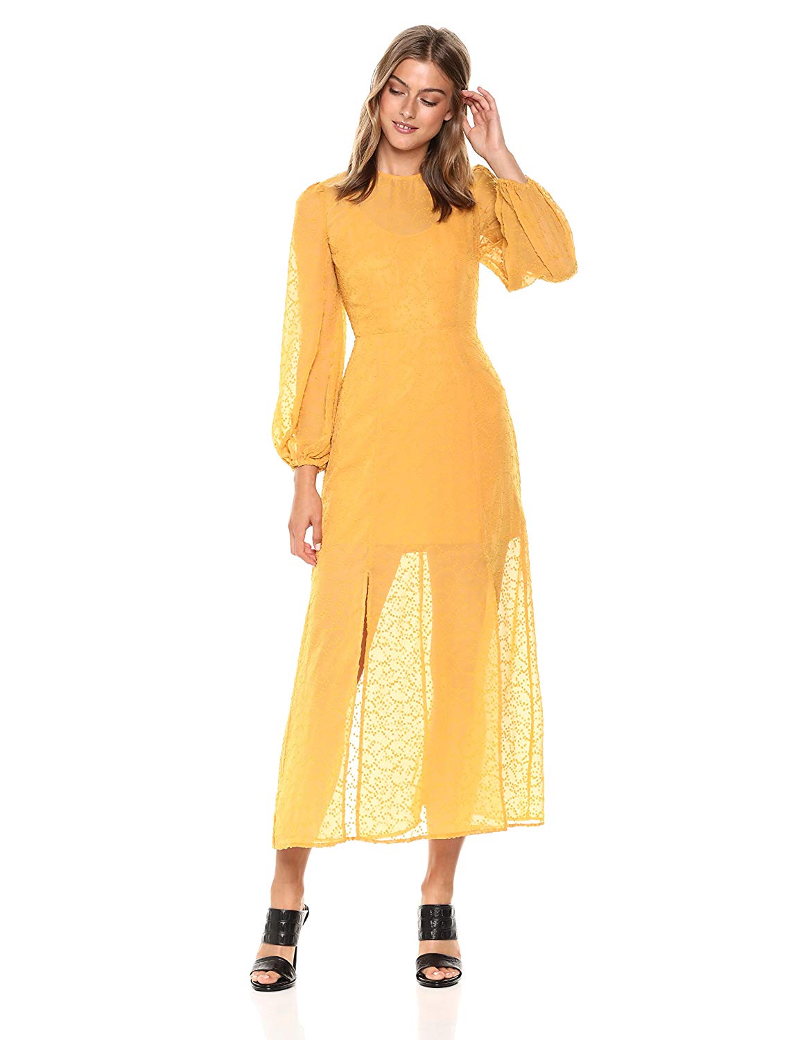 The Fifth Label + Rhythm Long Sleeve Crewneck Maxi Dress